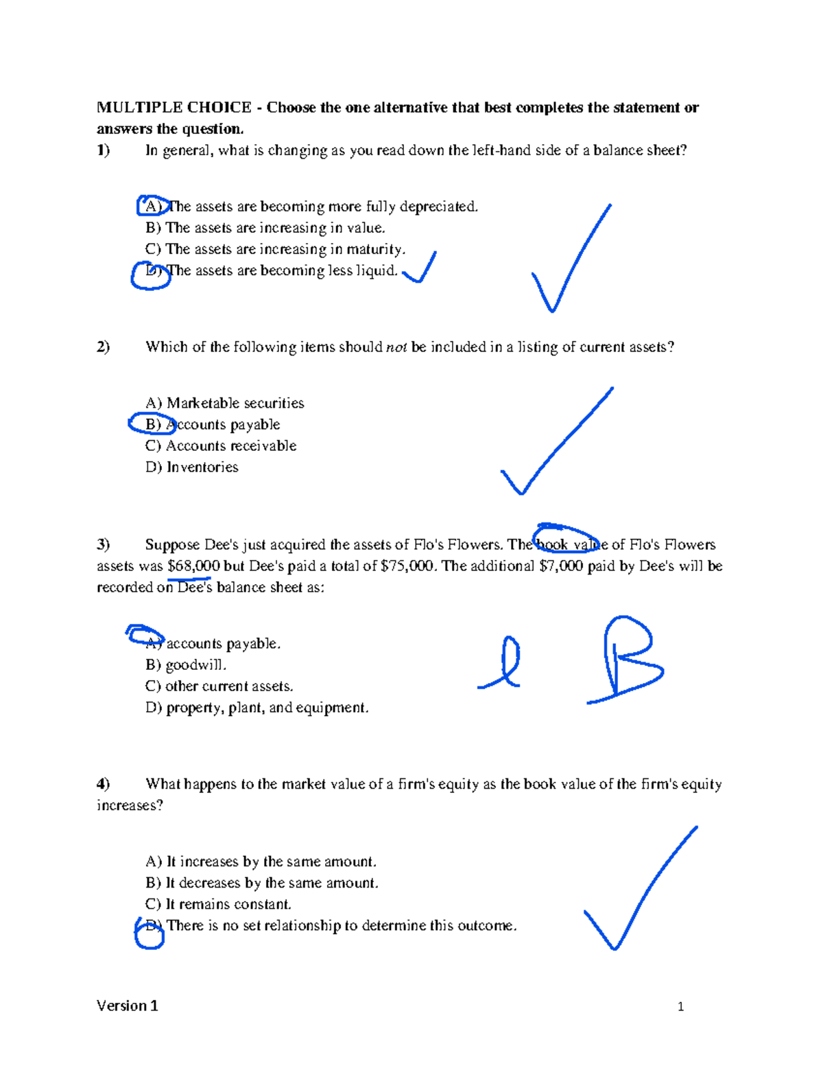 Midterm Sample - MULTIPLE CHOICE - Choose the one alternative that best ...