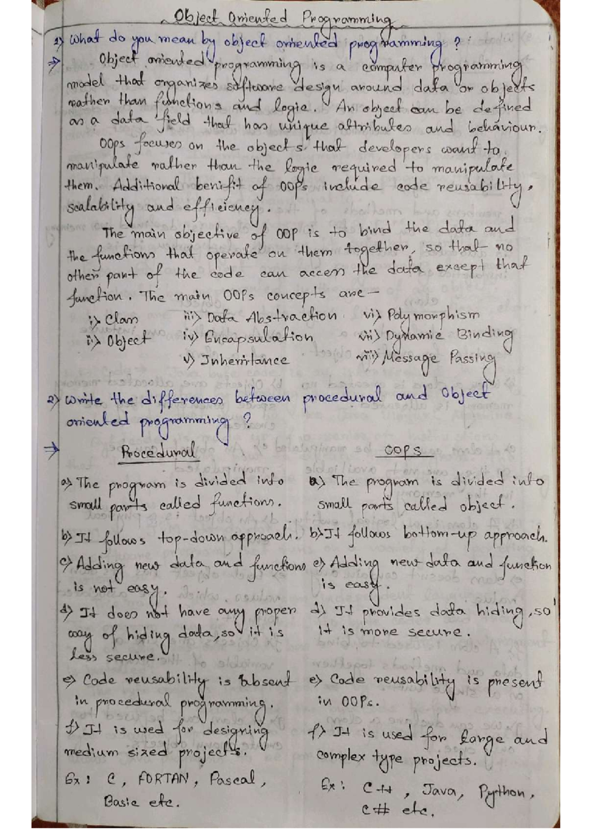 Java Notes compressed 070410 - what do you oriented mean object ...