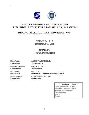 Contoh RPH UB - INSTITUT PENDIDIKAN GURU KAMPUS ILMU KHAS UNIT ...