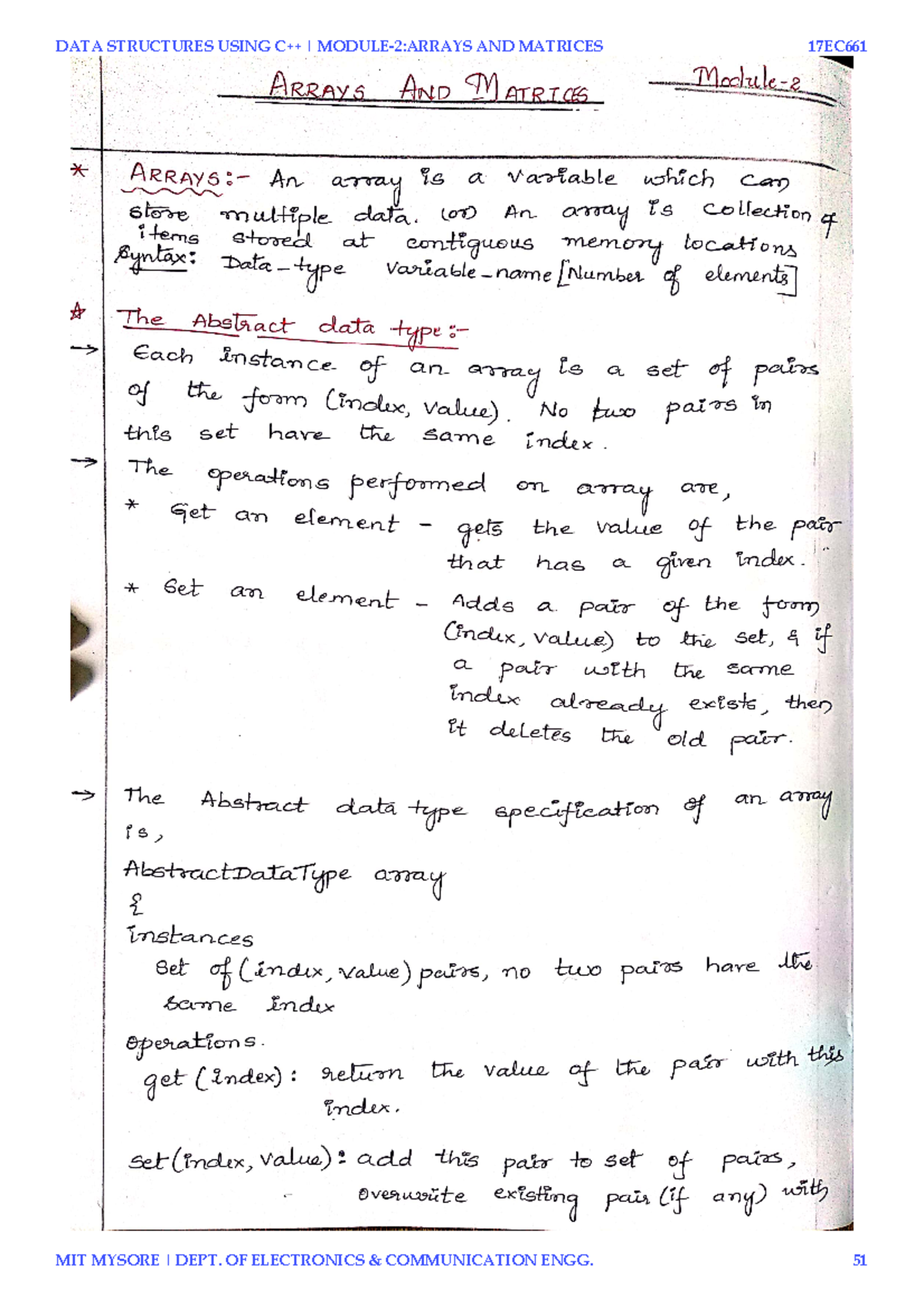 Data Structures Unit-2 - Studocu