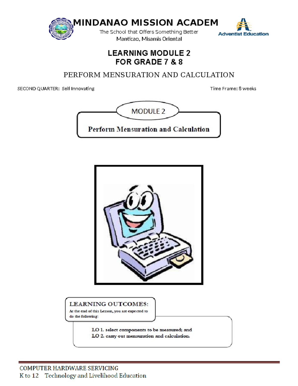 AGM Grade 7&8 Module 2 - Perform Mensuration and Calculation - MINDANAO ...