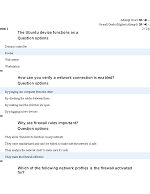 Module 3 Lab - Attempt Score 38 / 40 - A Overall Grade (Highest Attempt ...