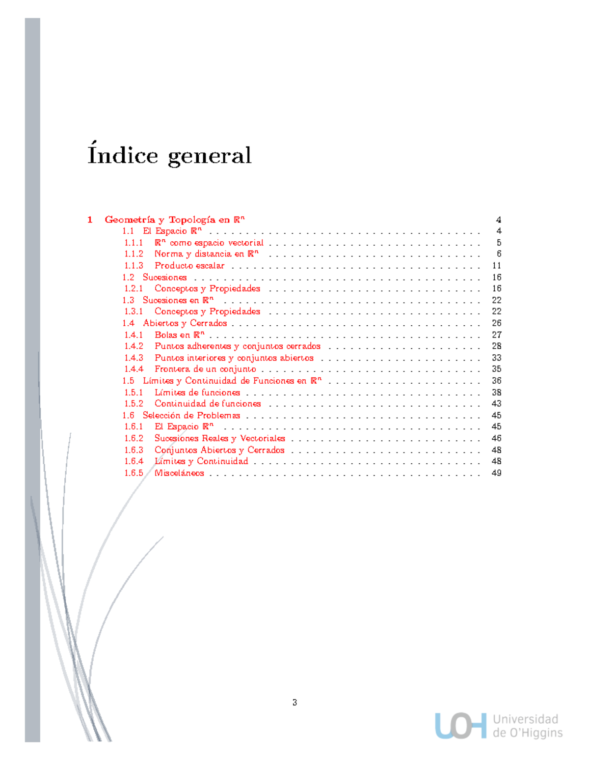 Apunte ING2001 Capitulo I - ́ 1 Geometr ́ıa y Topolog ́ıa en R n Indice ...