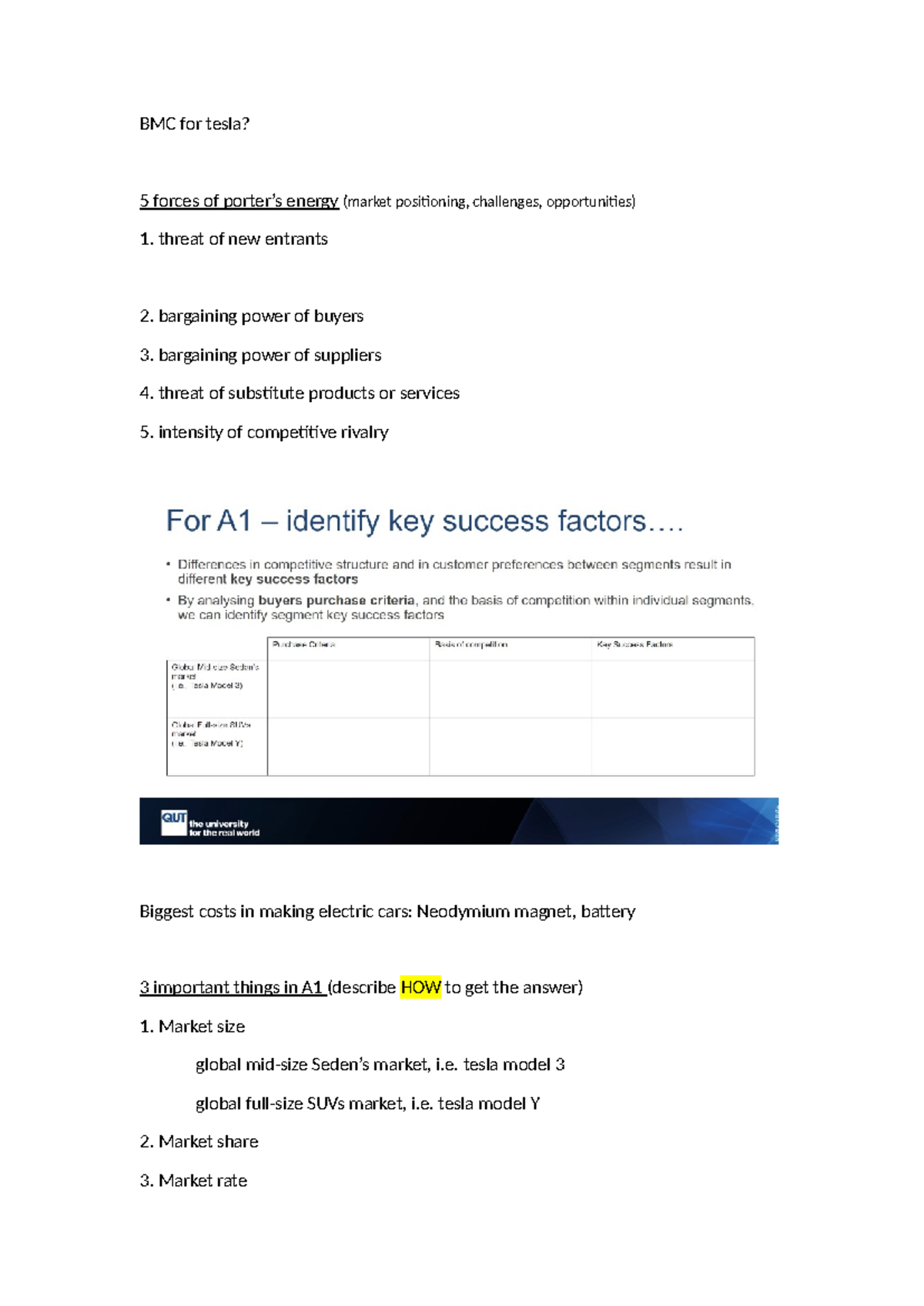 NOTE MGB133 - BMC for tesla? 5 forces of porter’s energy (market ...