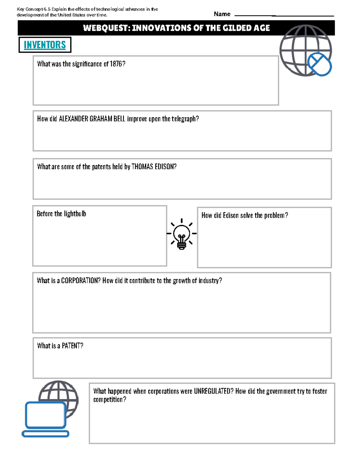 6. Webquest Technological Innovation & its Effects (KC 6 - WEBQUEST ...