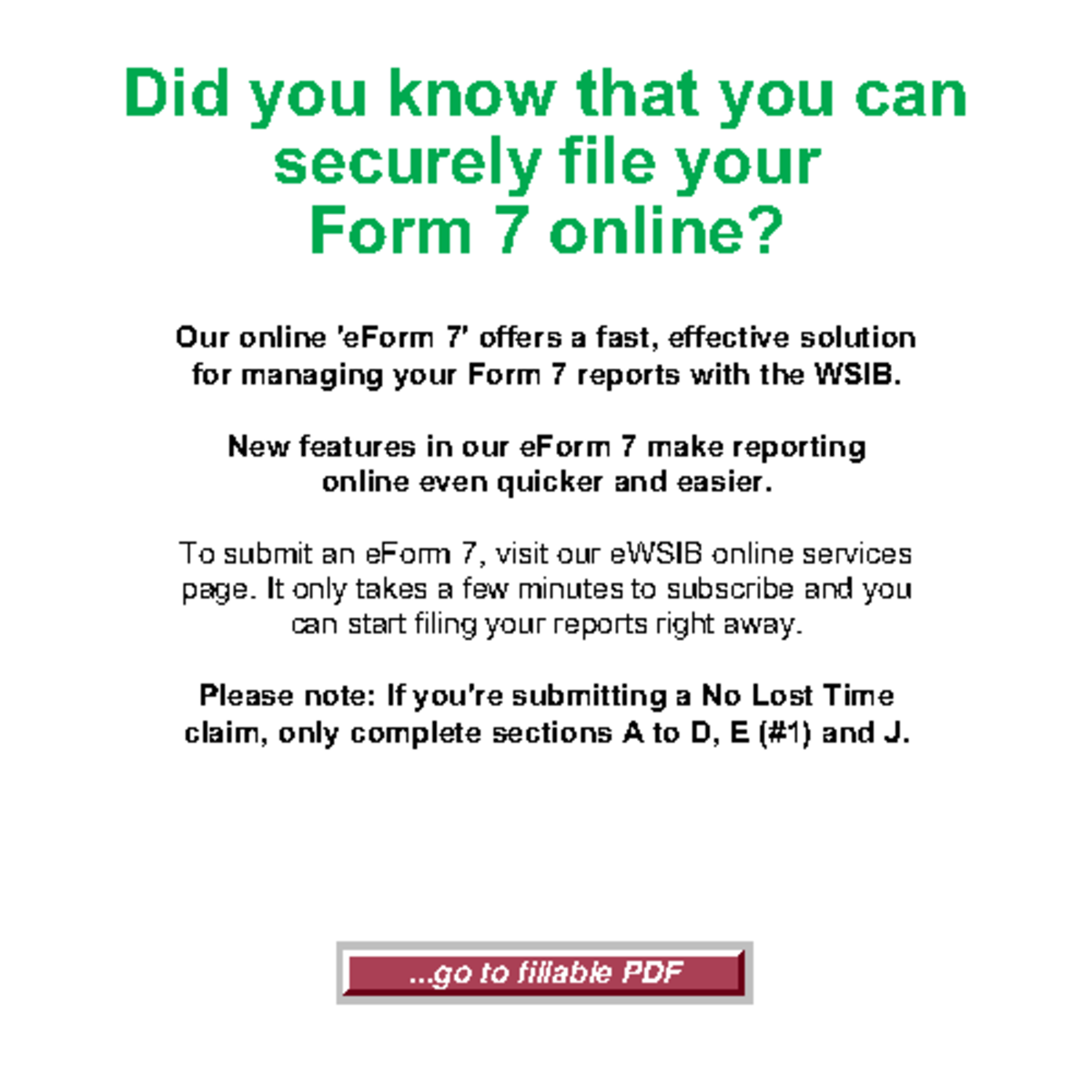 0007a 0 - notes - Did you know that you can securely file your Form 7 ...