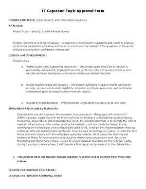 C769 Capstone Definitive Guide - Capstone Course Welcome and ...