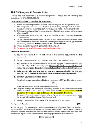 4 5933937596521515107 - MNN3701 Assignment 01 - 2021 Question 1 of 40 1 ...