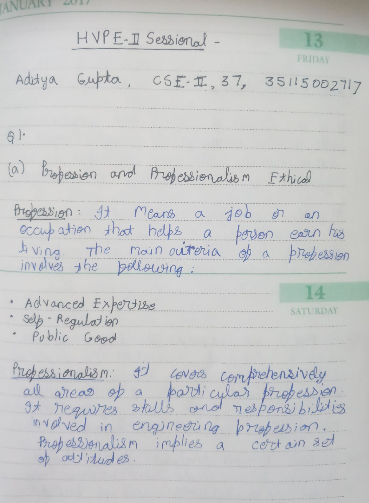 HVPE-II Sessional 37 Aditya Gupta - Computer science engineering - Studocu