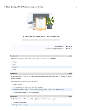 3-2 Lab Install & Config DHCP-DNS Servers - CYB210 - Studocu