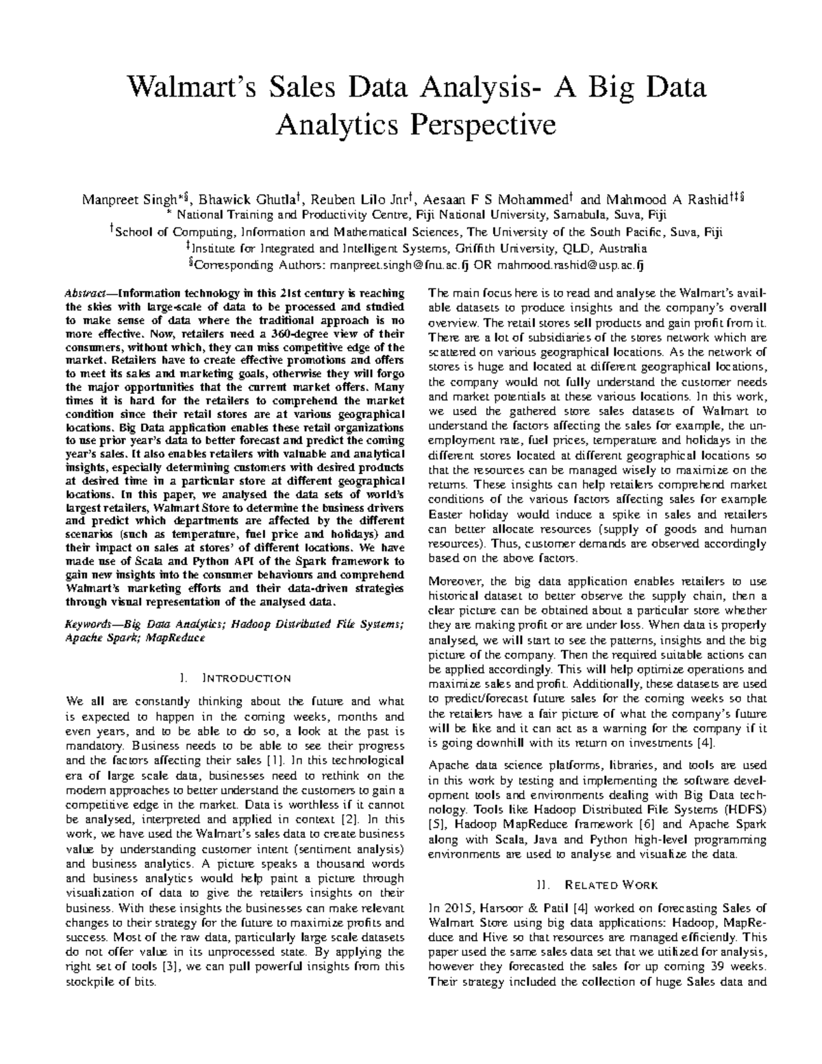 Walmart Sales data Analysis for Big data - Walmart’s Sales Data Analysis- A Big Data Analytics ...