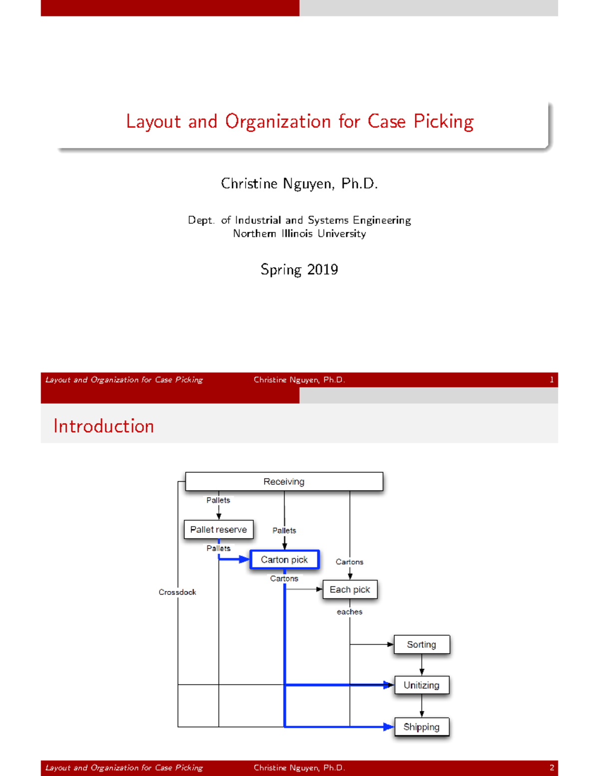 3 Case Picking (handout) - Layout and Organization for Case Picking ...