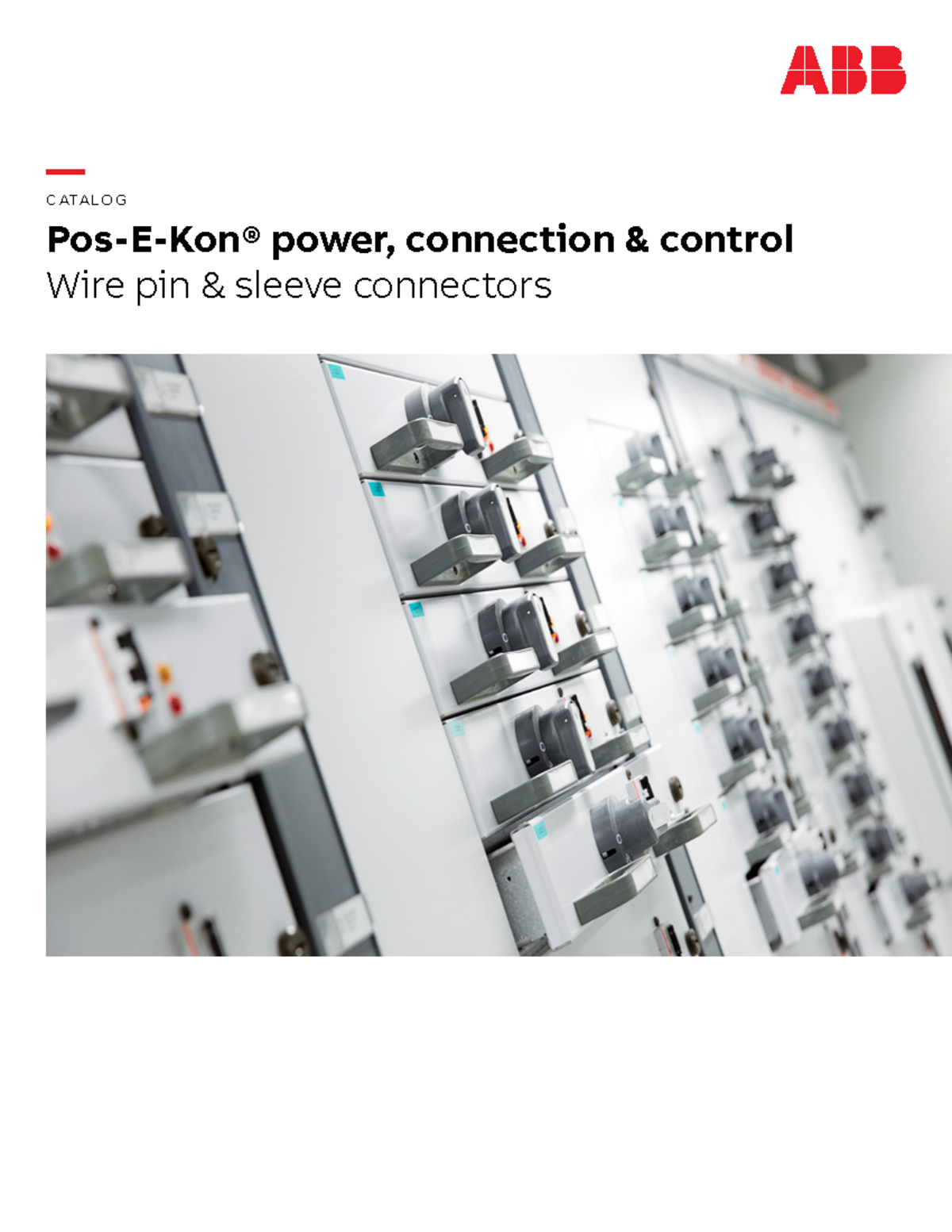 Wire Pin & Sleeve Connectors - — C ATA LOG Pos-E-Kon® power, connection ...