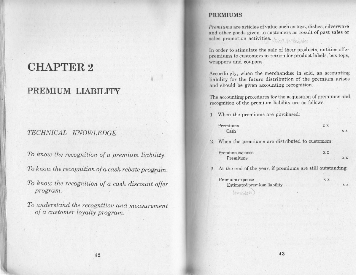 C2- Premium Liability - ,ry44K, CHAPTER 2 PREMIUM LIABILITY TECHNICAL ...