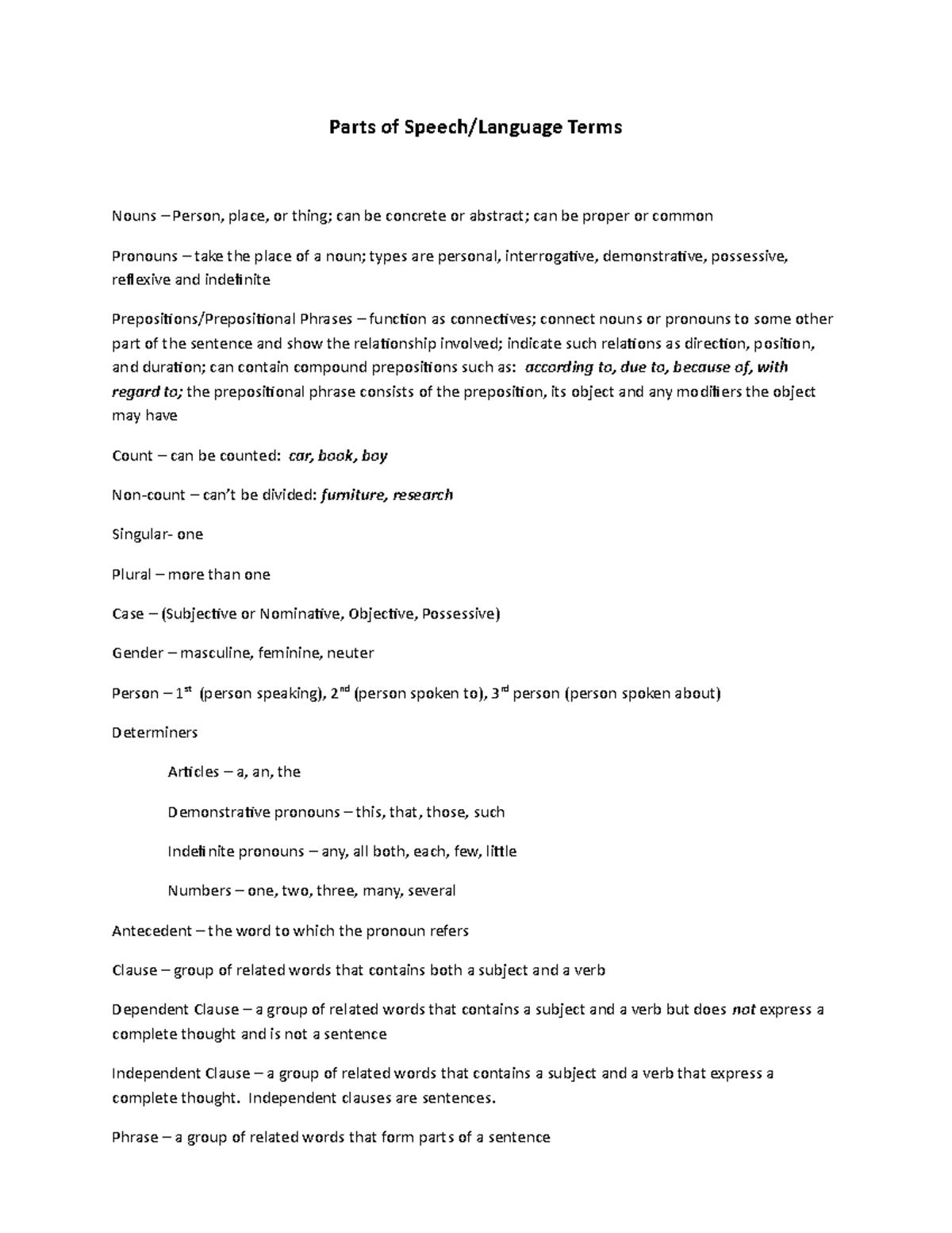 Language Labels Handout - ENGL 0090B - Chattahoochee Tech - Studocu