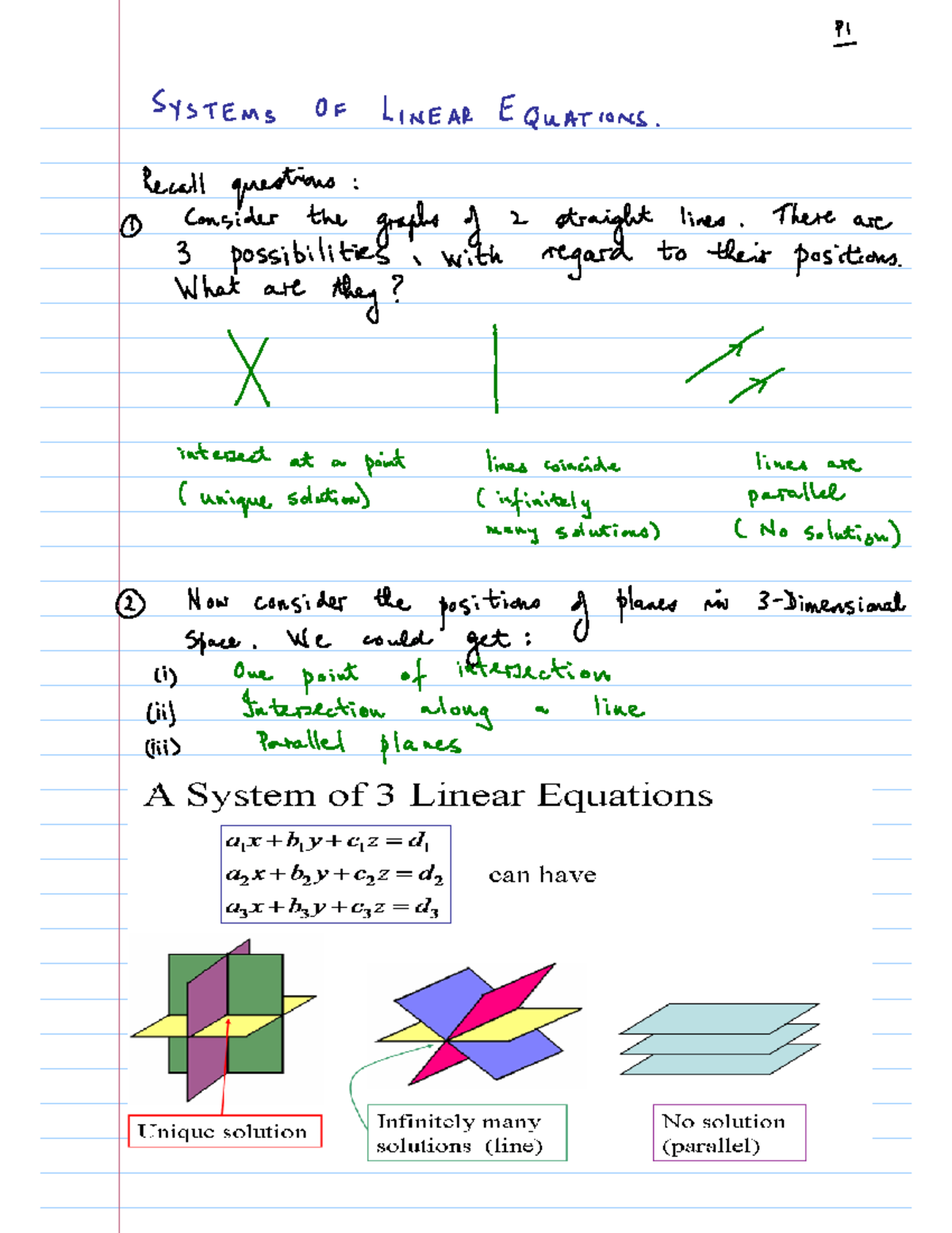 systems of Linear Equations - MATH140 - Studocu