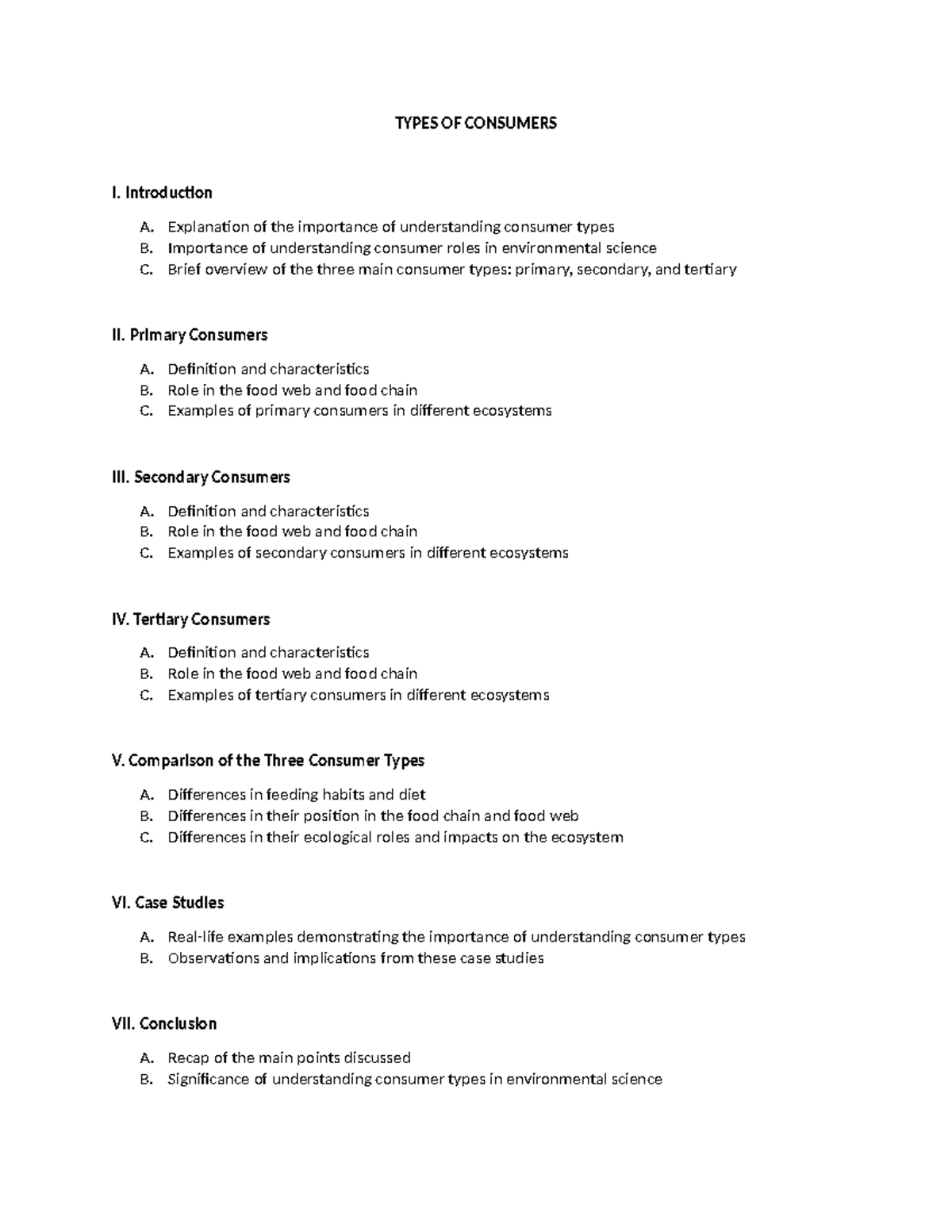 Types OF Consumers(BEA ROSE P. Castillo) - TYPES OF CONSUMERS I ...