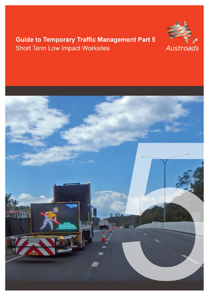 Agttm 09-19 Guide to Temporary Traffic Management Part 9 Sample Layouts ...