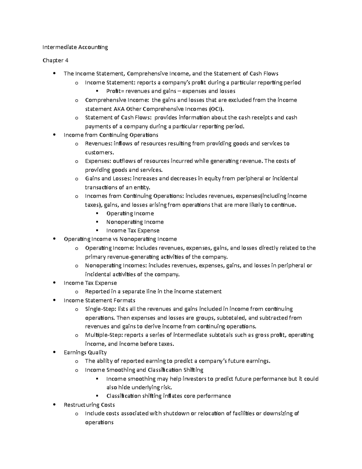 Intermediate Accounting Ch. 4 - Intermediate Accounting Chapter 4 The ...
