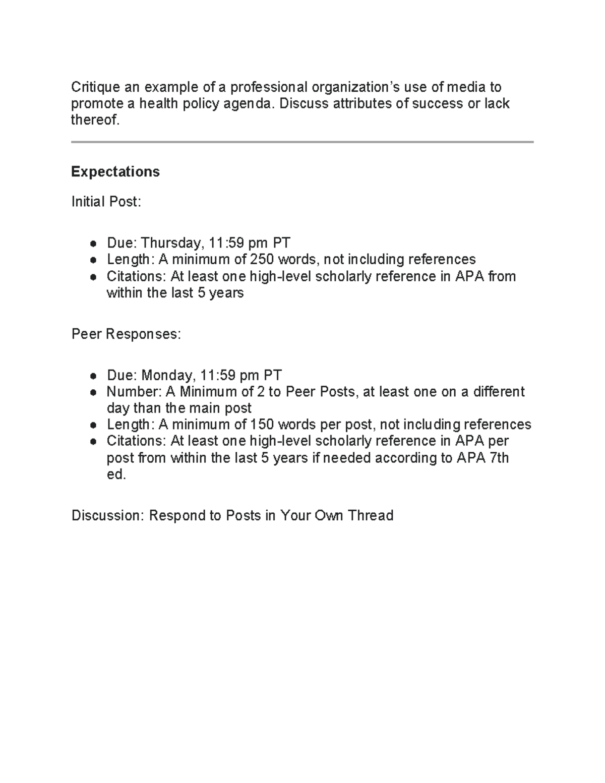 Week 6 Discussions 565 - discussion - Critique an example of a ...