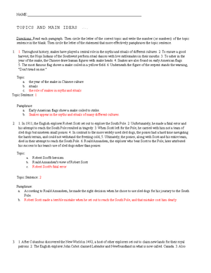 ENC 0017 Fragments Run-ons Comma splices practice handout - FRAGMENTS ...