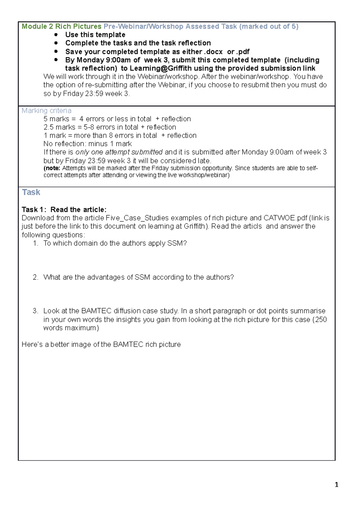 Template module 2 pre webinar workshop tasks - Module 2 Rich Pictures ...