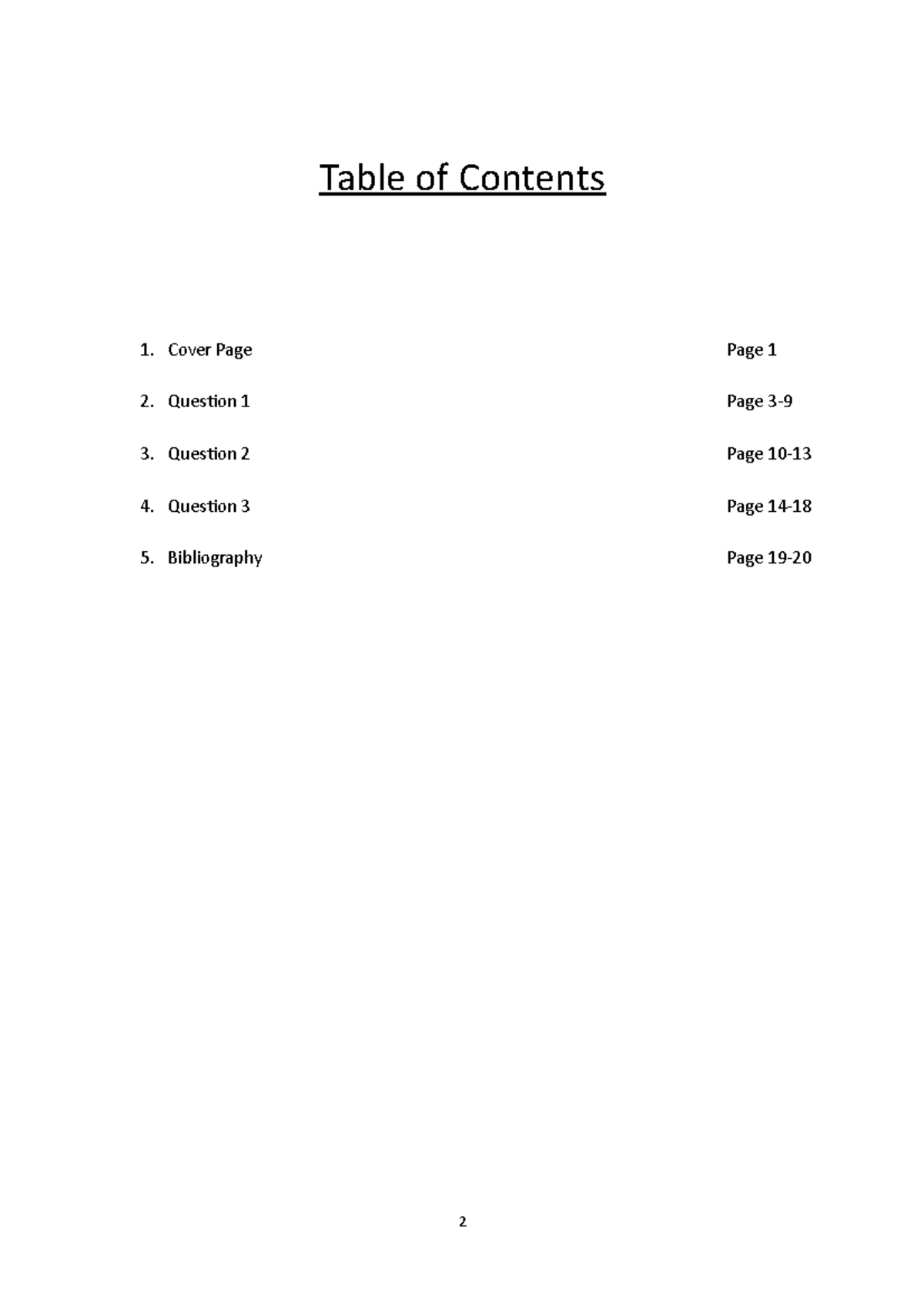 Luckson software engineering assignment final - Table of Contents Cover ...