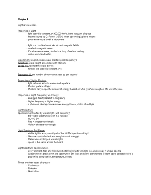 Chapter 2 Notes - Chapter 2 Patterns in the Sky - Motions of Earth and ...