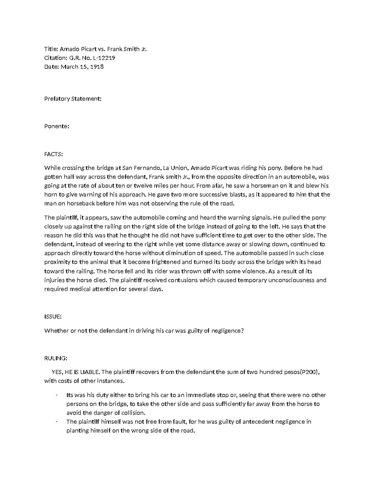 Amado Picart vs. Frank Smith Jr - Title: Amado Picart vs. Frank Smith ...