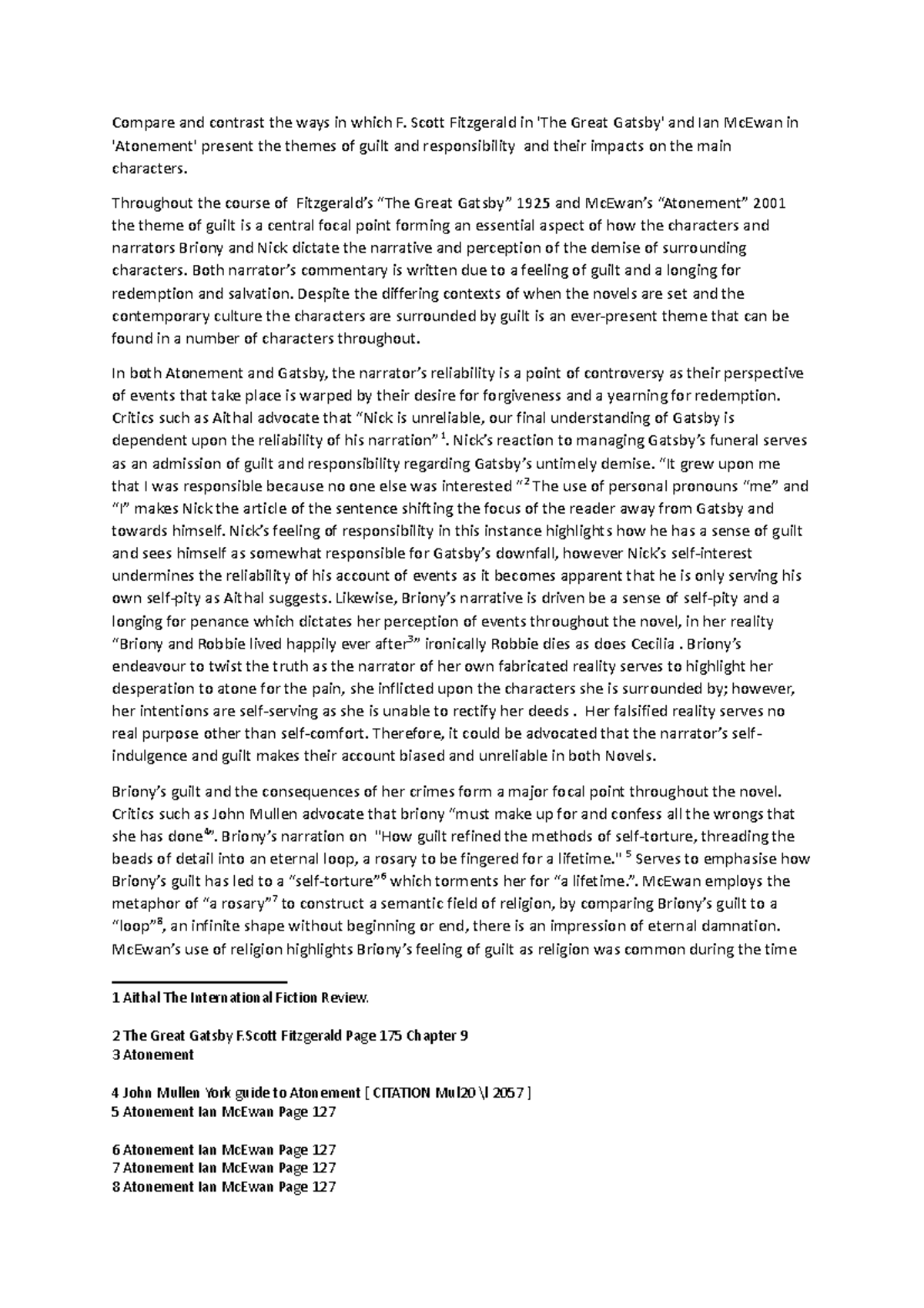 Draft coursework english John Moran - Compare and contrast the ways in ...