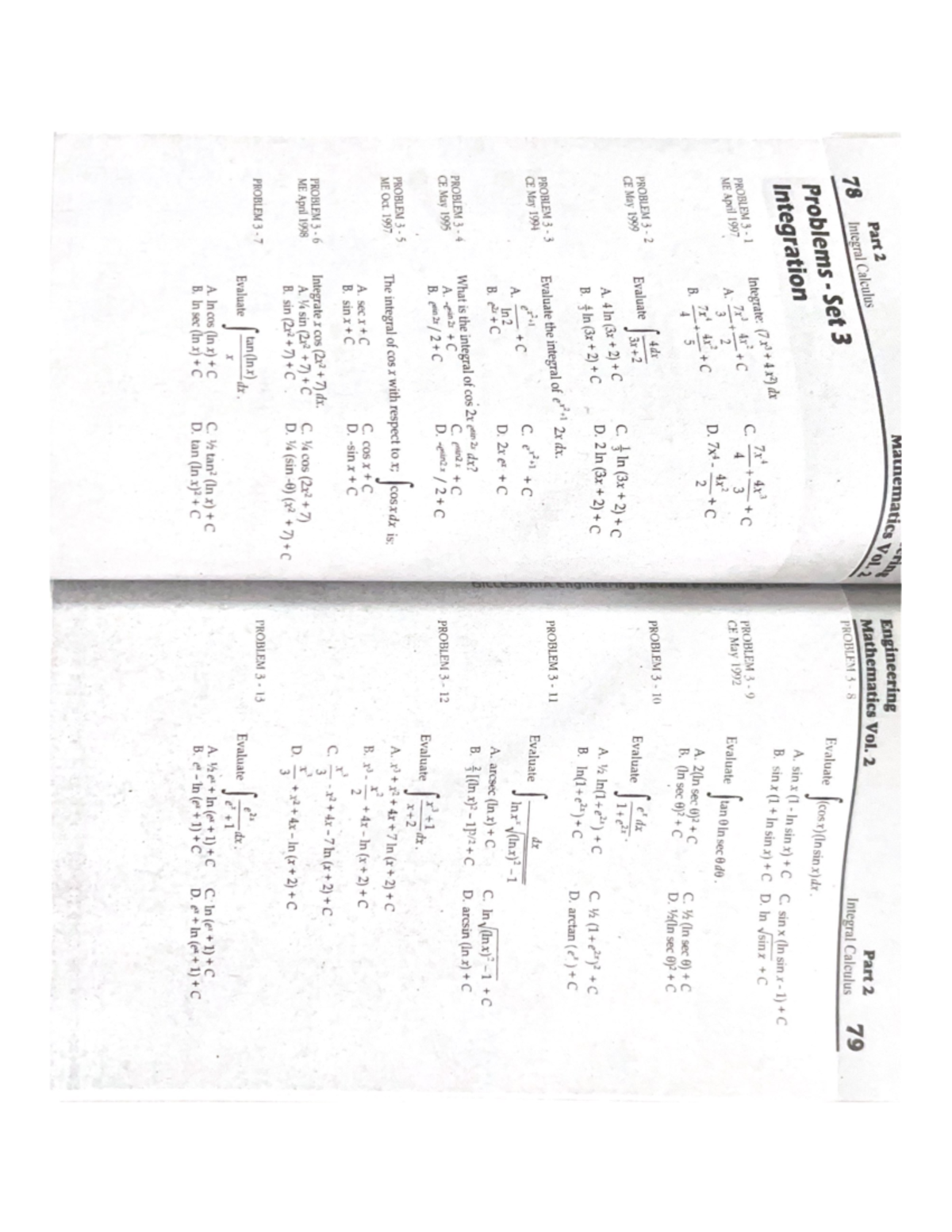 Integral Calculus - Goods - Part 2 Engineering 78 Integral Calculus ...
