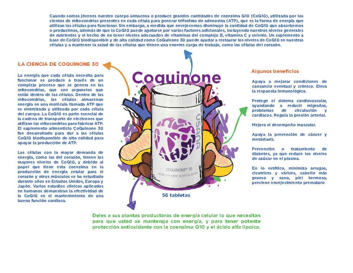 Coquinone - Coenzima Q10 para la salud - Coquinone 56 tabletas La ...