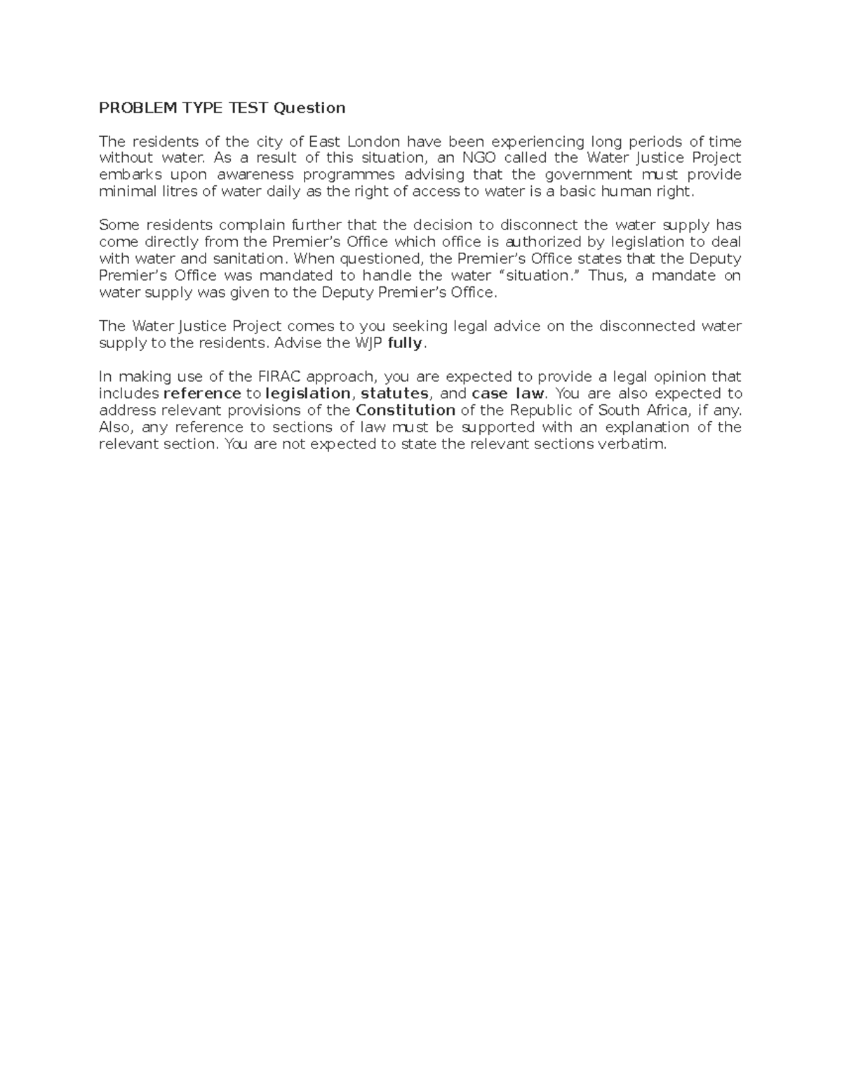 Admin LAW TEST Responses SEM II 2023 (Auto Recovered) - PROBLEM TYPE ...