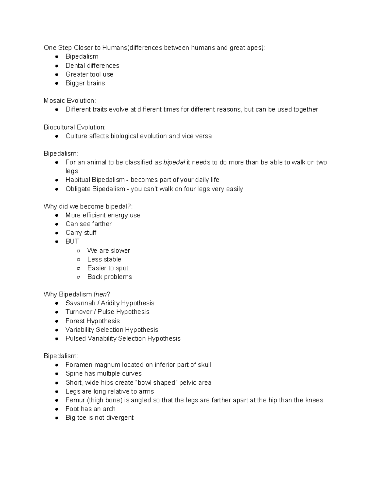 Chapter 9 Early Hominins - One Step Closer to Humans(differences ...