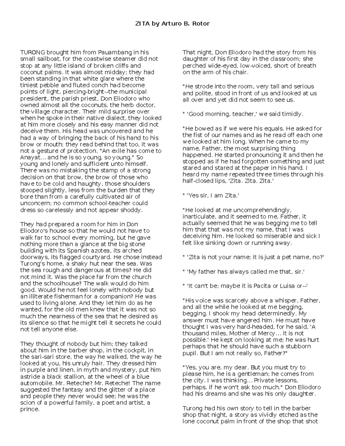Zita-by-arturo-b-rotor compress - ZITA by Arturo B. Rotor TURONG ...