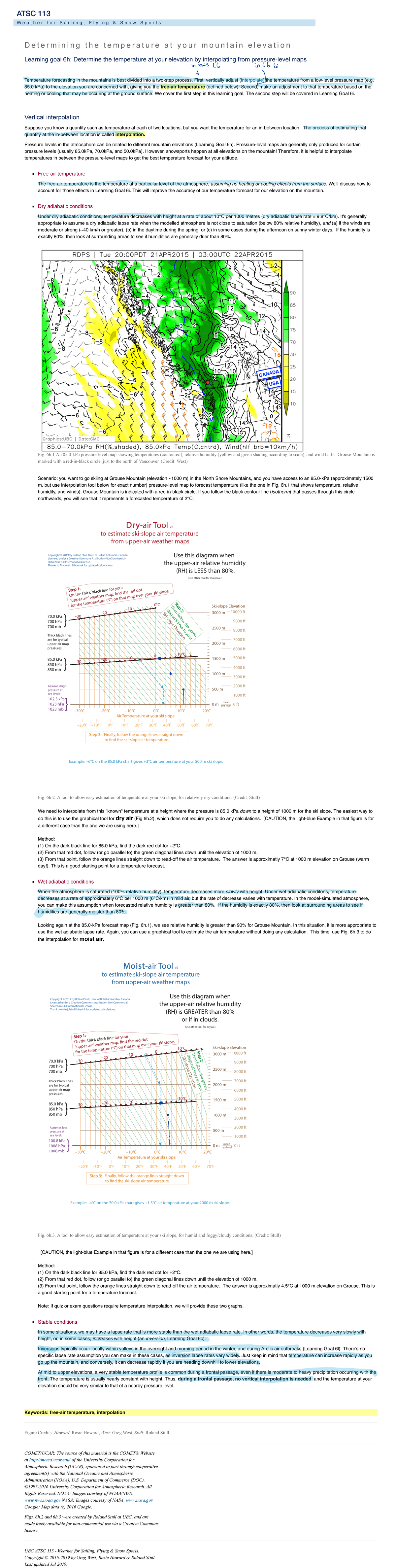 6h Mountain temperature forecasting - ATSC 113 D e t e r m i n i n g t ...