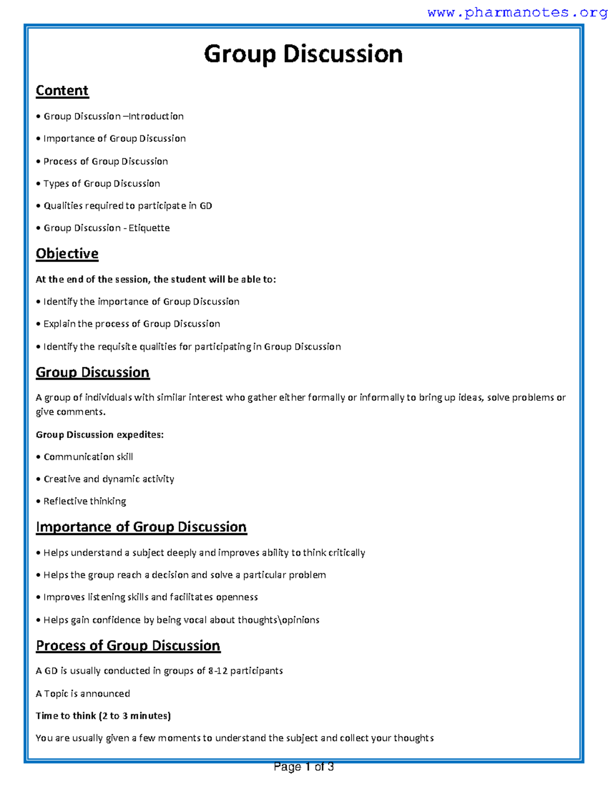 Group Discussion - Group Discussion expedites: Communication skill ...