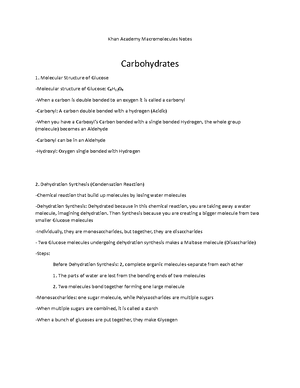 Cell biology Ch 3 Notes - Cell Biology- Ch: 3 Proteins: Based on ...