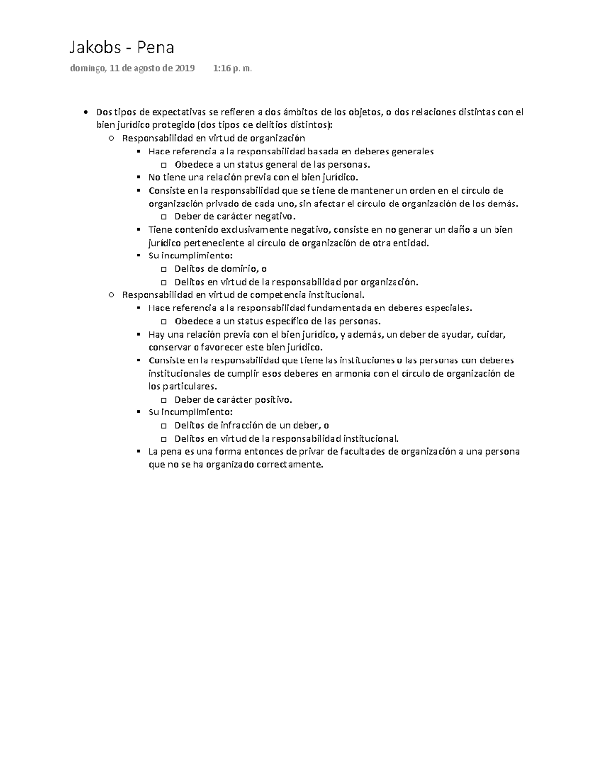 Jakobs - Pena - Resumen Estudios de derecho penal - Warning: TT: undefined function: 32 - Studocu