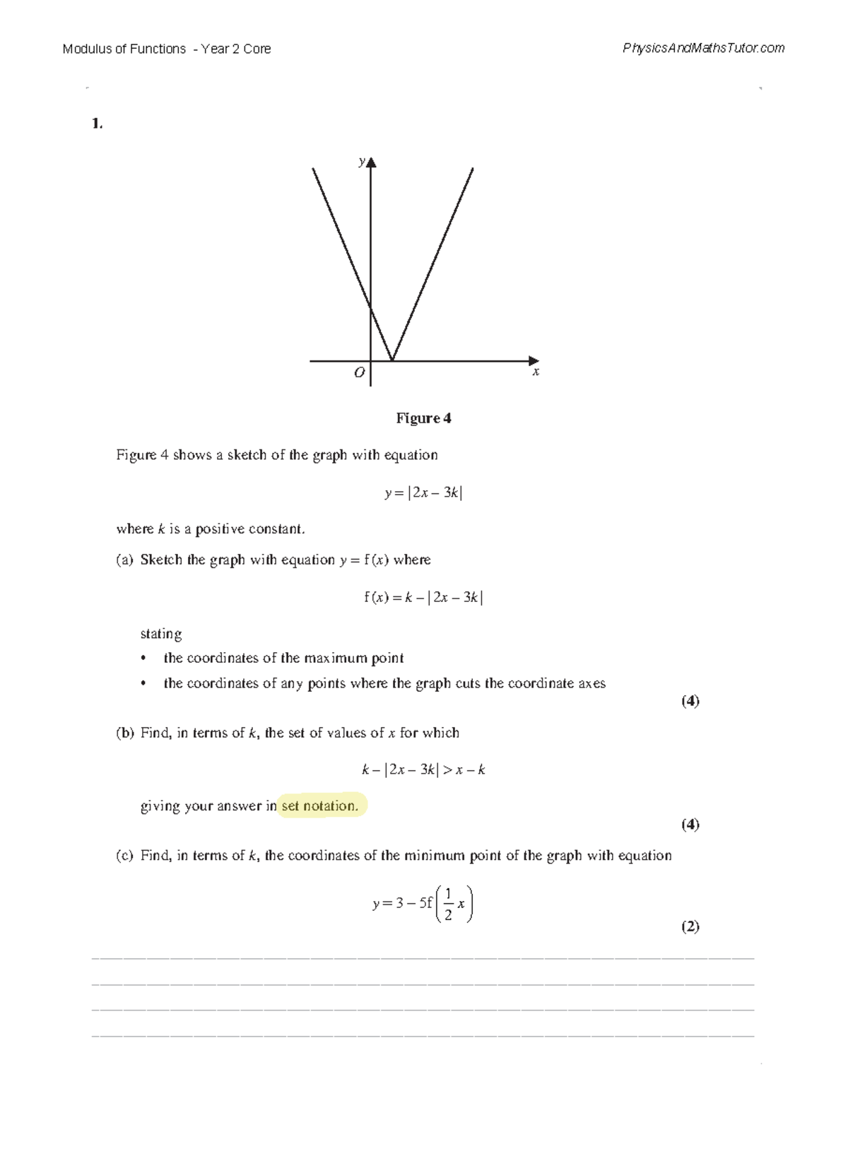 Modulus of Functions MA - P68732A03048 30 1. y O x Figure 4 Figure 4 ...
