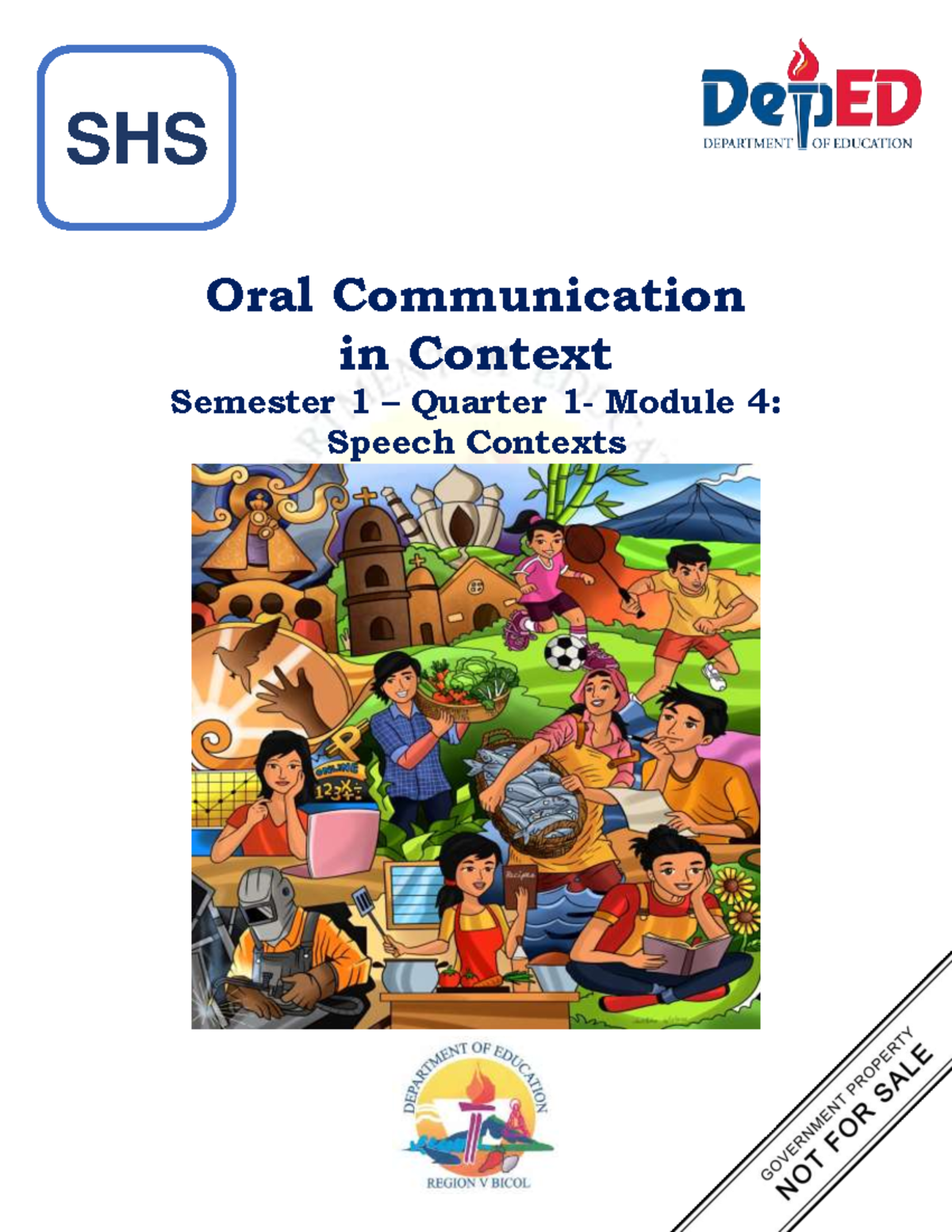 Q1 M4 Oral Comm-Speech-Contexts - Oral Communication in Context Semester 1 – Quarter 1 - Module ...
