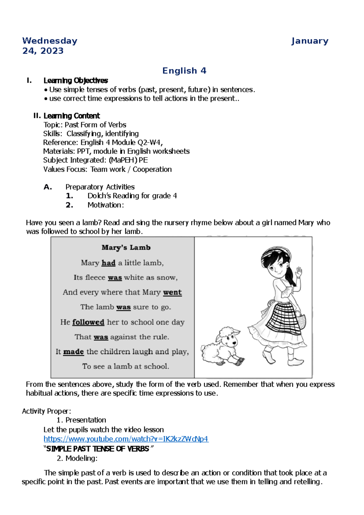 ENG.4 2Q WEEK 10- (WED) - good - Wednesday January 24, 2023 English 4 I ...