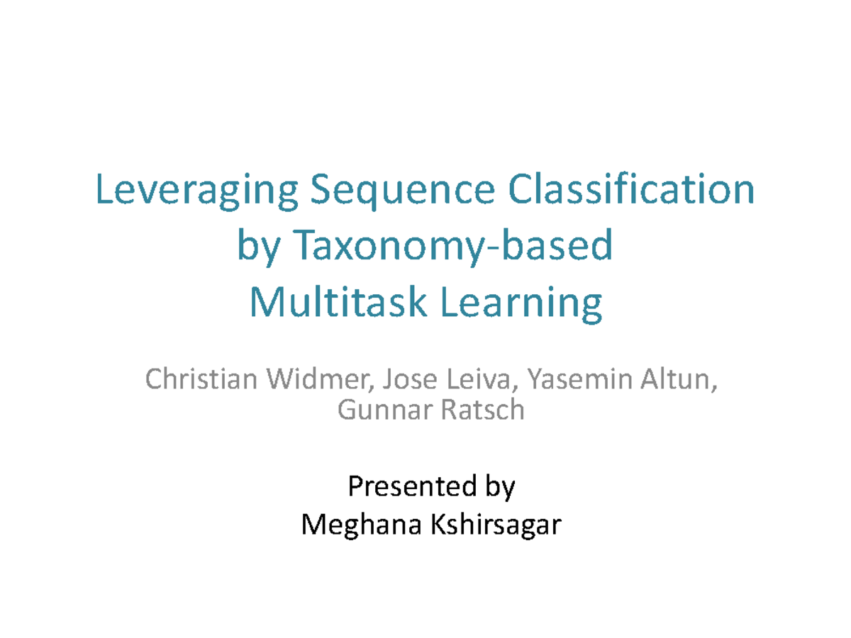 Cross species analysis of genomics data Lecture slides, lecture 14 - Leveraging Sequence - Studocu