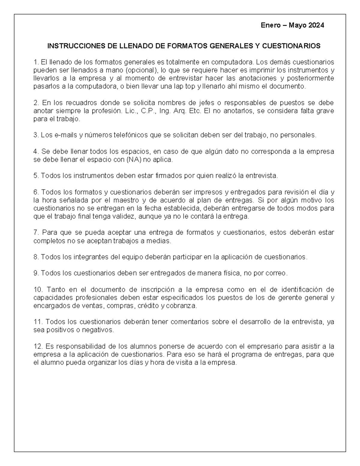 Formatos Generales FAM., Contex, Ident. CAP. PROF Actualizado ...