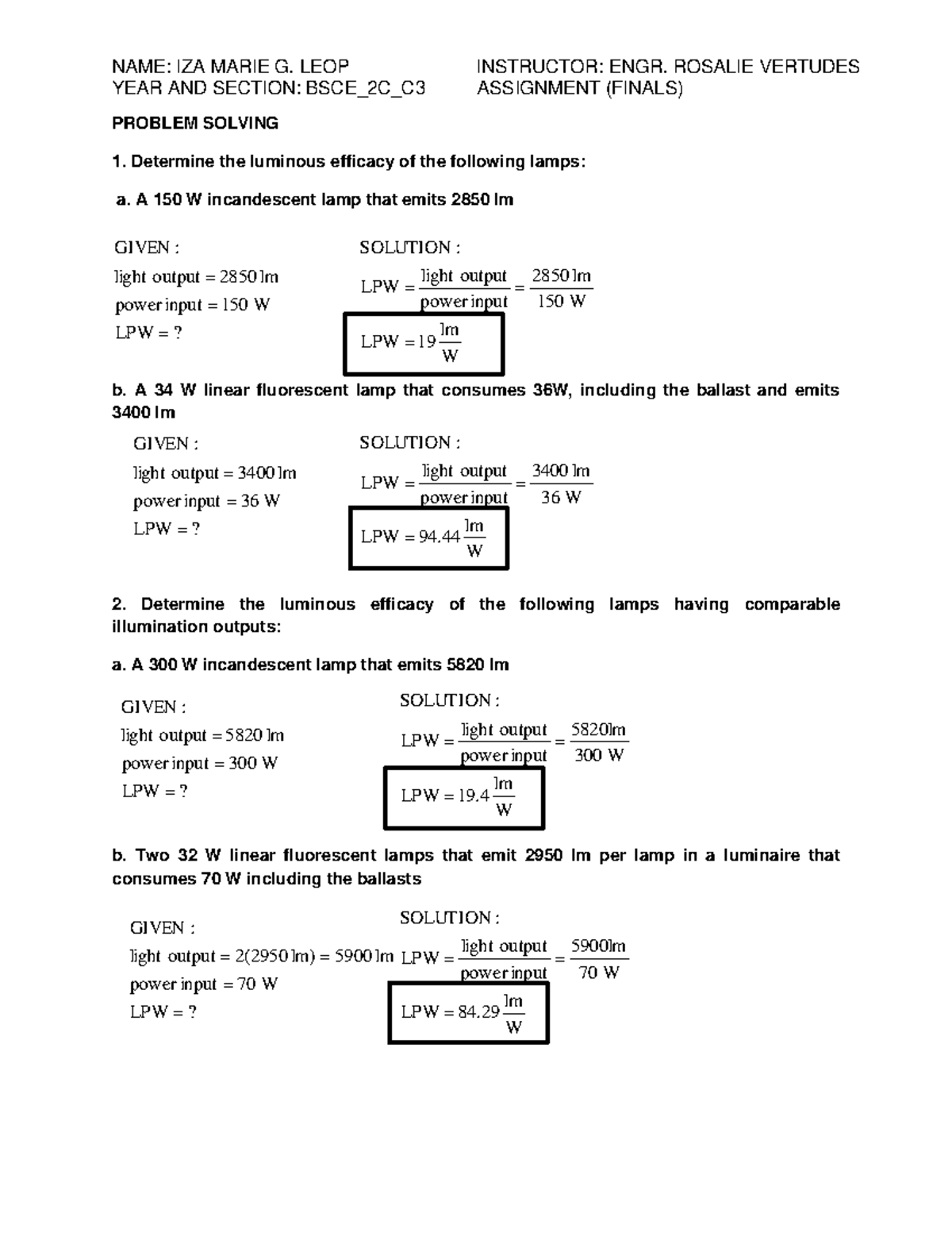 Pdfcoffee - hfhfh - YEAR AND SECTION: BSCE_2C_C3 ASSIGNMENT (FINALS ...
