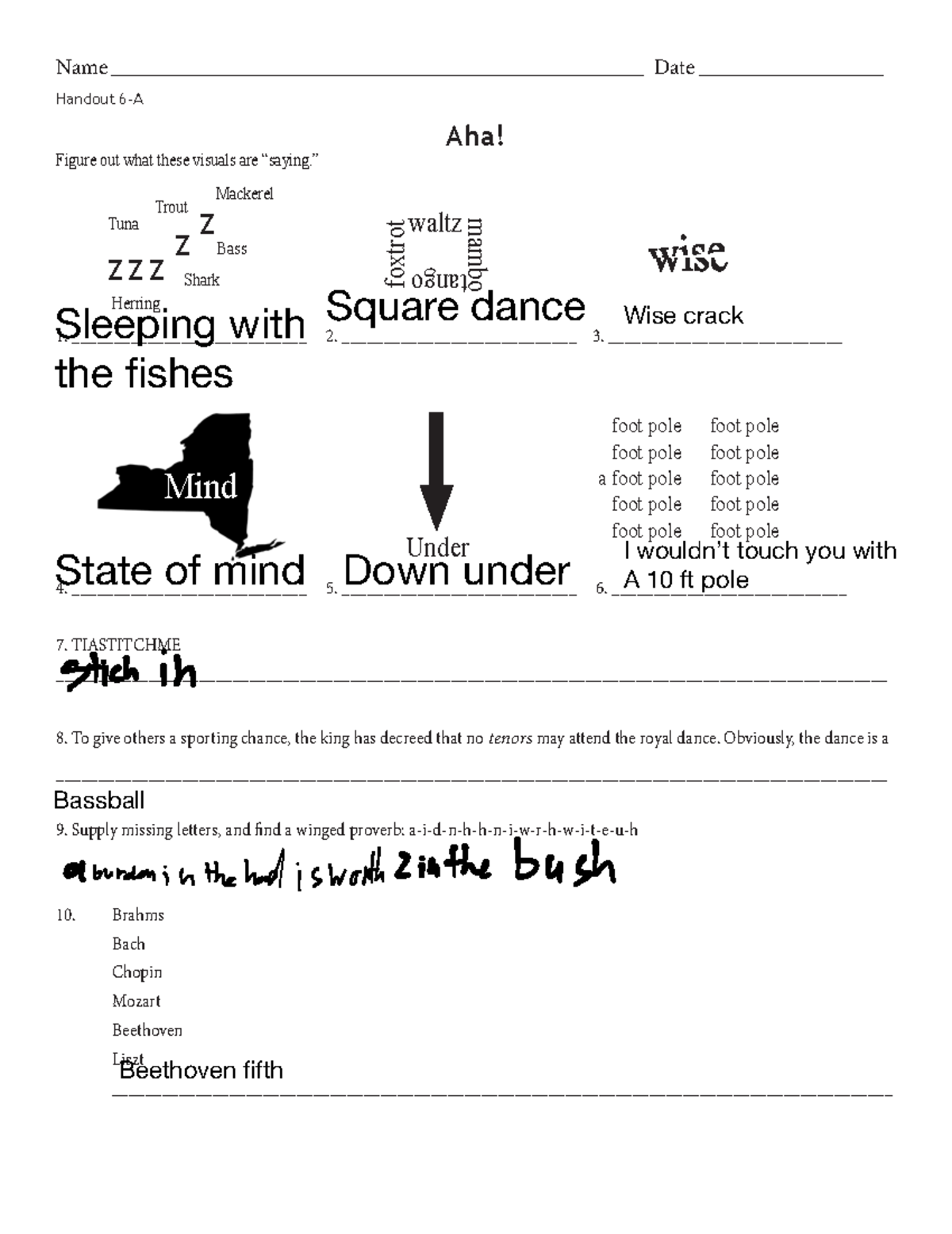 Download 3243490 - This is - Handout 6-A Aha! Figure out what these ...