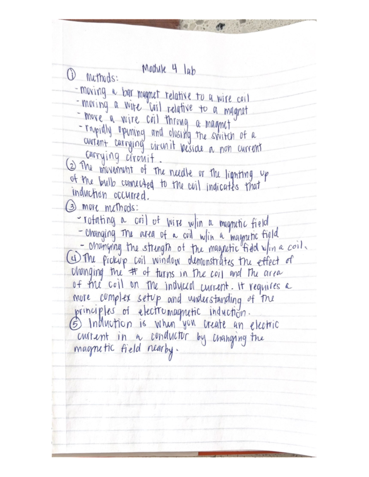 Module 4 Free Response - Module 4 lab Methods: moring a bar magnet ...