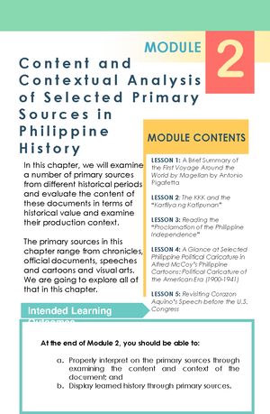 Readings In Philippine History-Prelim Module - MODULE READINGS IN ...