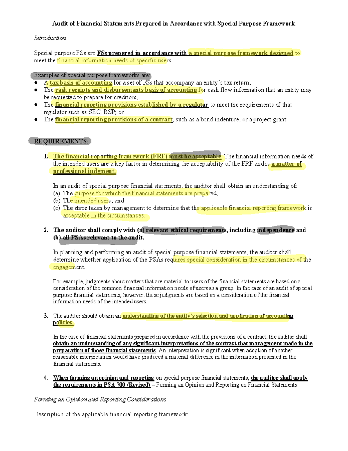 AT Special-Purpose-Audit-Engagement - Audit of Financial Statements ...