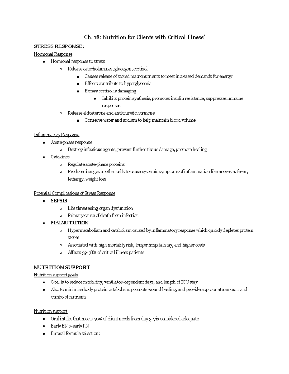 N225 Week 8 Quiz Notes - Week 8 lecture quiz for nutrition. - Ch. 18 ...